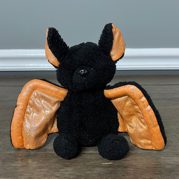 GANZ | Toys | Ganz Halloween Black Bat Plush Stuffed Animal Toy Orange ...
